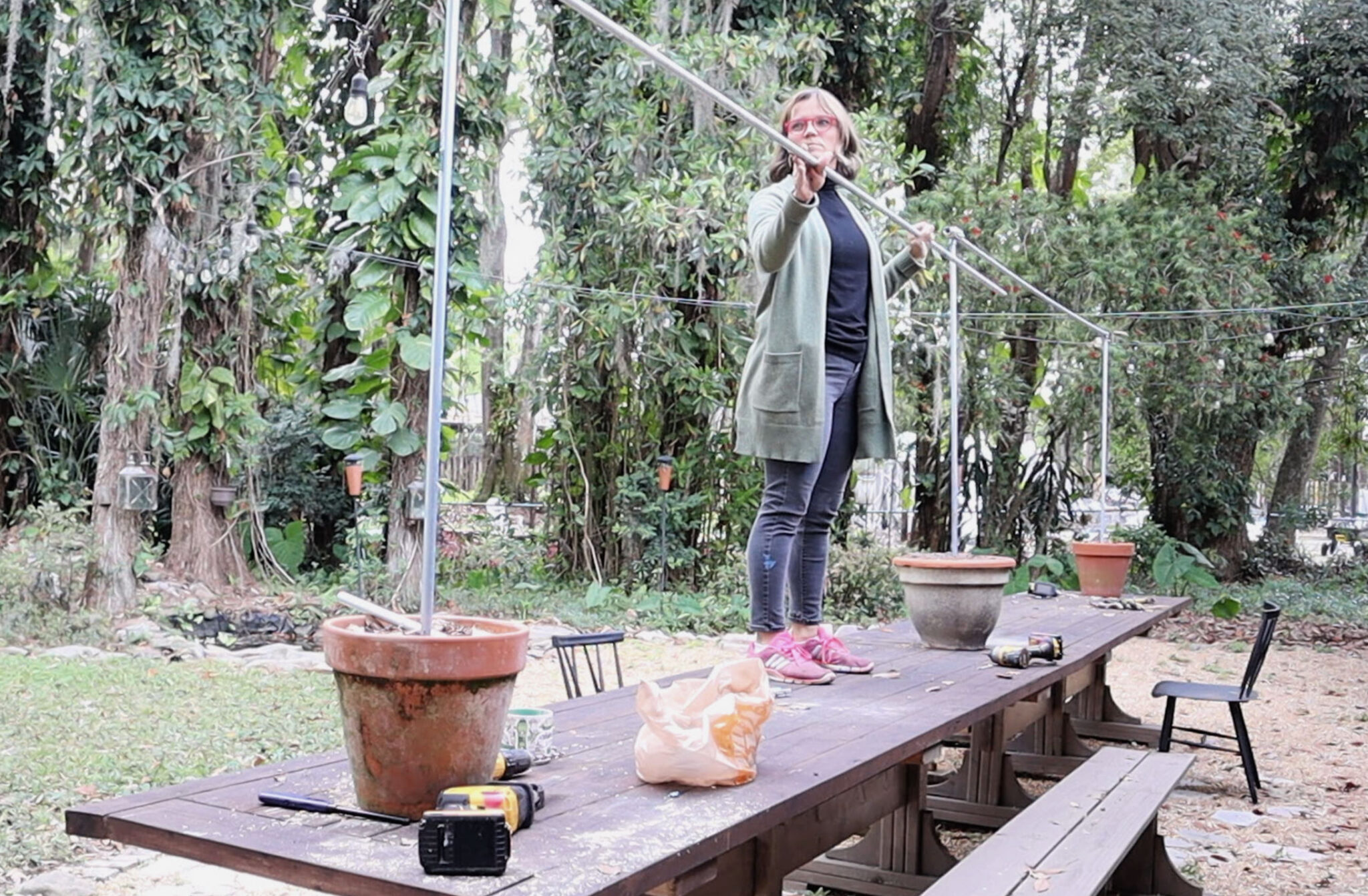 DIY tabletop trellis • mimzy & company